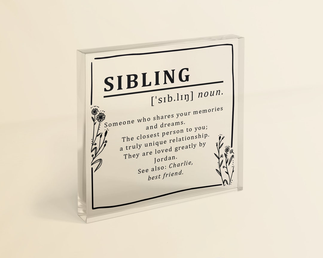 Sibling Gift | Definition of a Sibling Gift | Personalised Sibling Gift ...