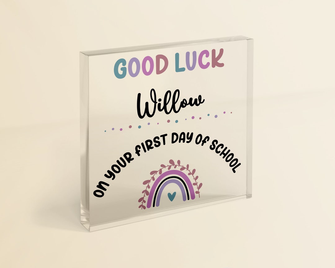 Good Luck First Day at School Gift | Back to School Starting School ...