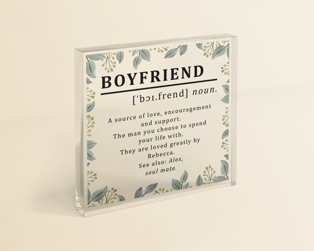 Boyfriend Gift | Definition of a Boyfriend Gift | Personalised ...