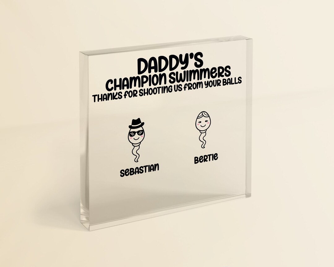 Dad's 'champion Swimmers' Gift | Funny Rude Dad Daddy Birthday Gift ...