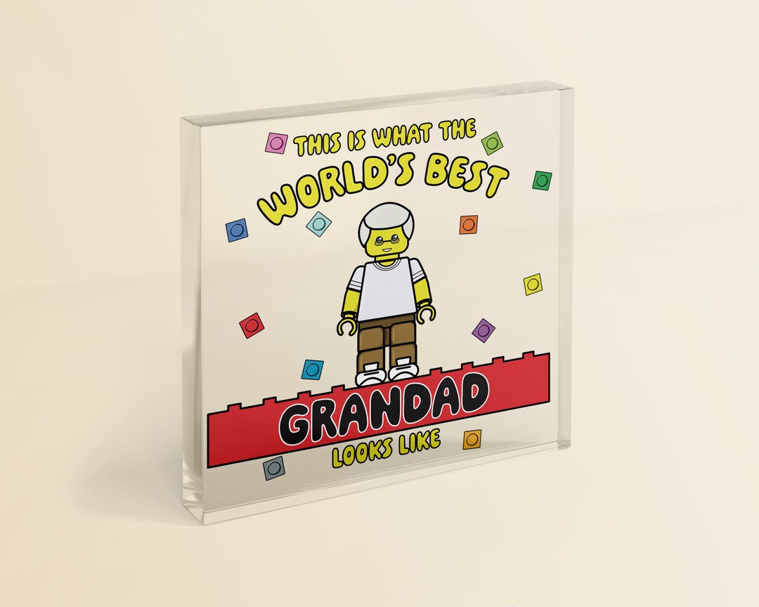 Grandad Brickman Gift | 'world's Best' Gift for Grandpa Gramps Grandad ...