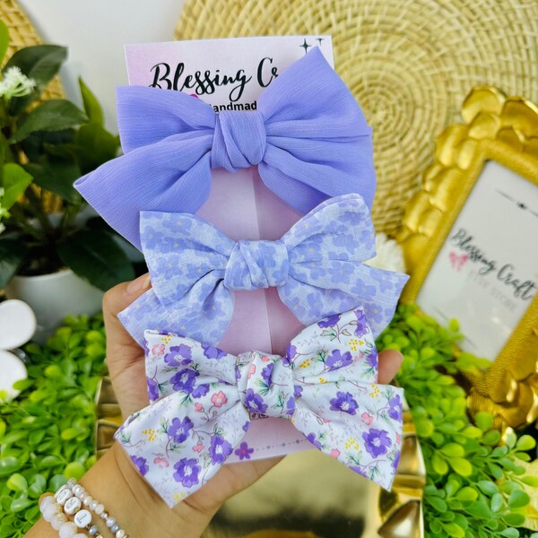 Spring Hair Bows - Etsy