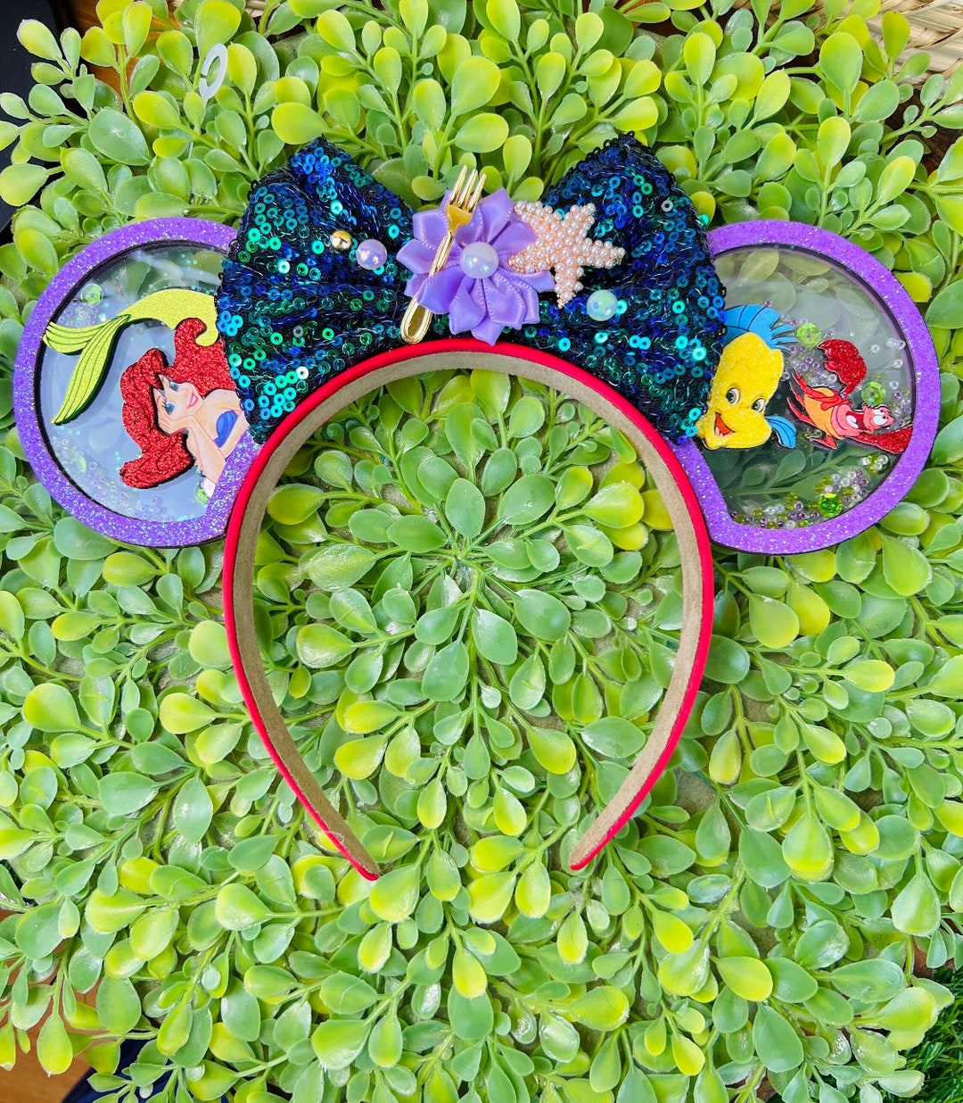 Little Mermaid Minnie Mouse Ears, Princess Ariel Mouse Ears, Mermaid ...