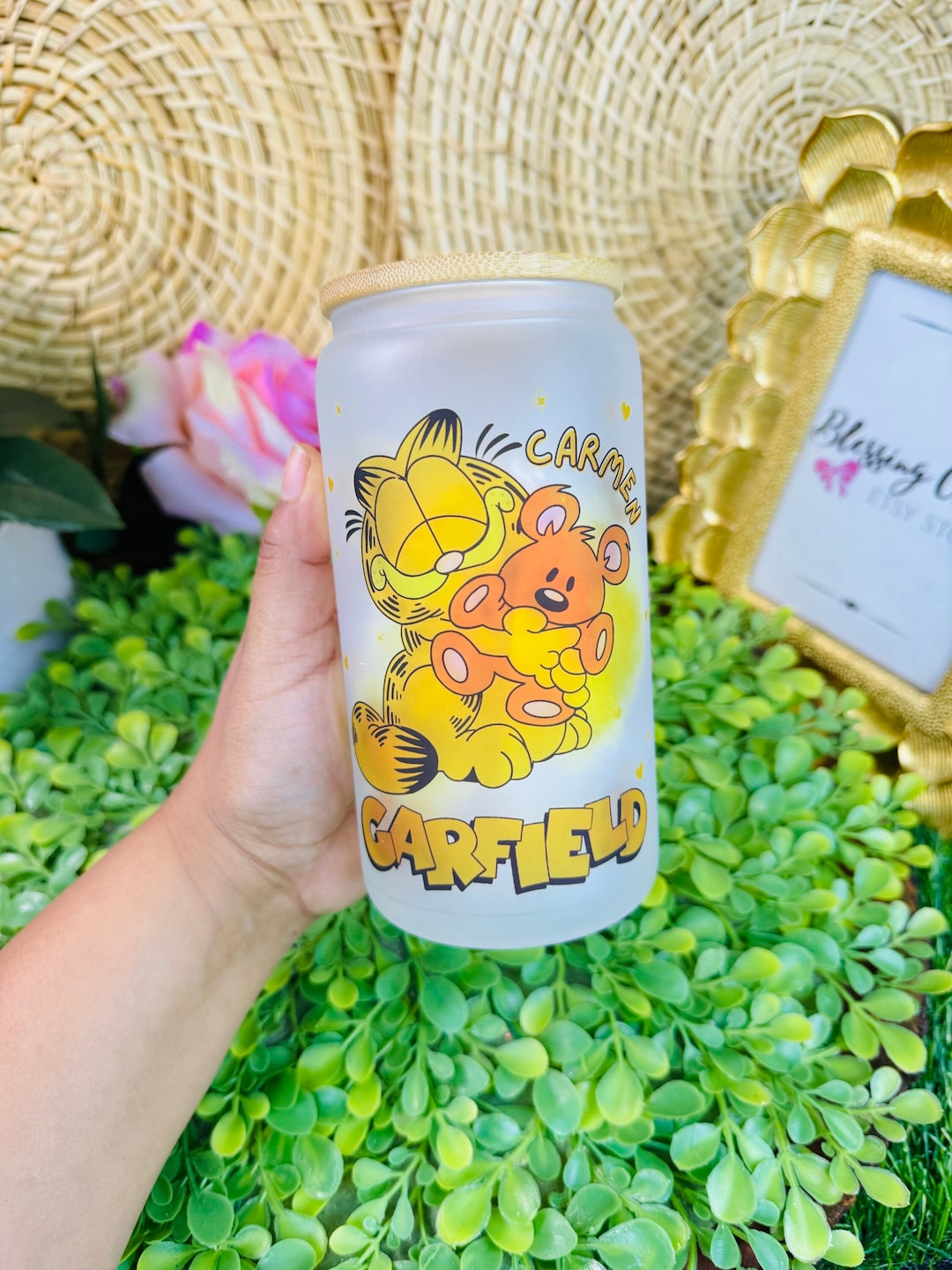 Garfield Glass Can, Garfield Movie Cup, Garfield Coffee, Garfield ...