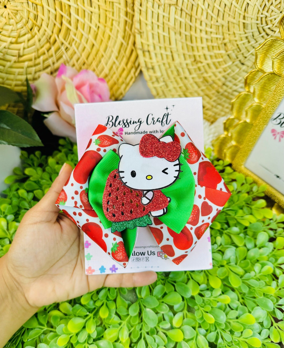 Hello Kitty Bow, Hello Kitty Strawberry, Hello Kitty Birthday Bow ...