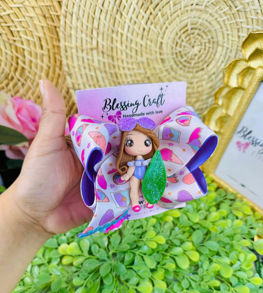 Summer Hair Bow, Summer Birthday Girls, Summer Bows Girls, Pool Party ...