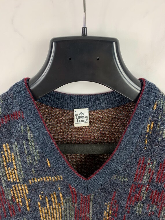 Vintage Thomas LLoyd Colorful Crazy Pattern Wool/Alpa… - Gem