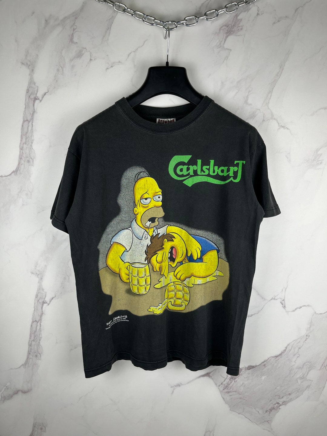 Vintage 1998s the Simpsons T Shirt Carlsbart Hommer Logo - Etsy