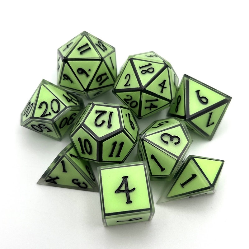 Glowing Dice - Etsy