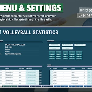Volleyball Statistics Sheet / Volley Stats Board | Perfect for Teams ...