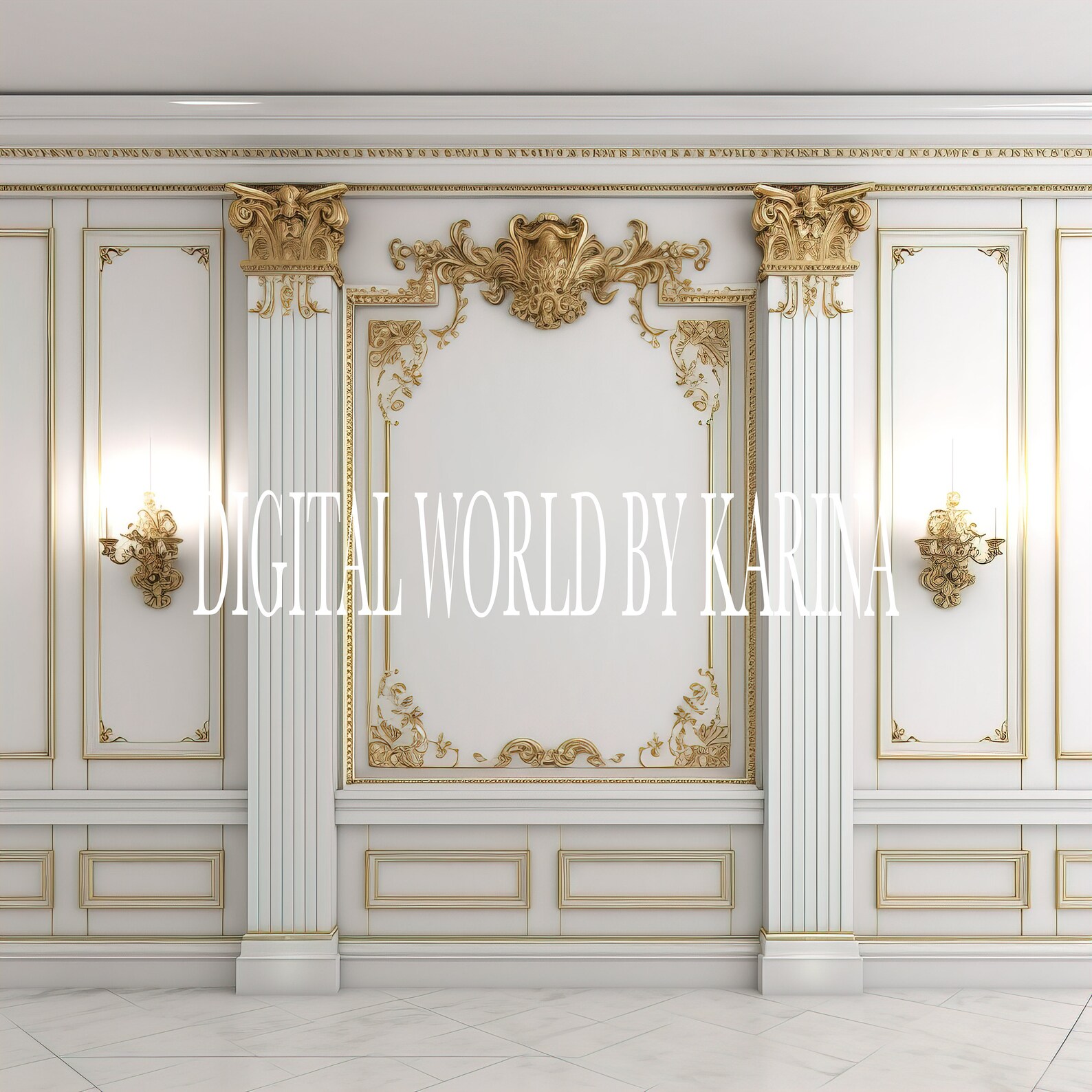 Baroque Walls Set of 15 - Etsy