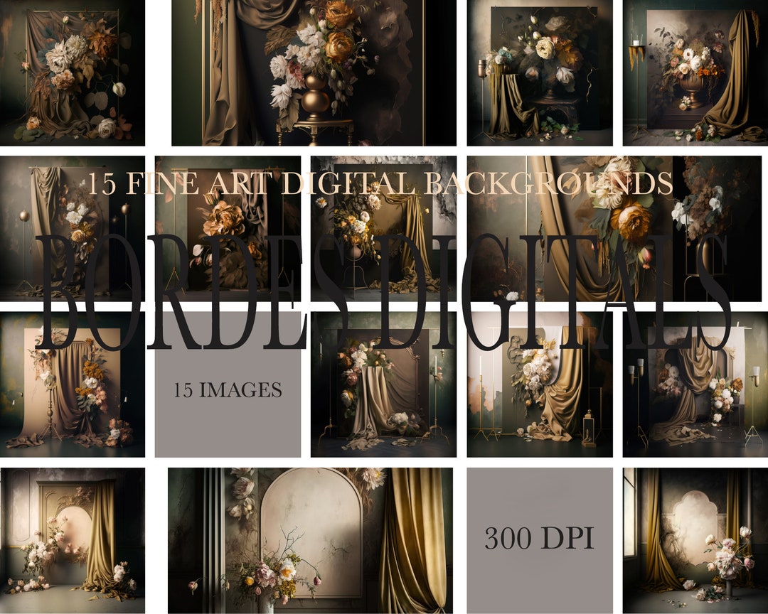 15 Fine Art Digital Backdrops - Etsy