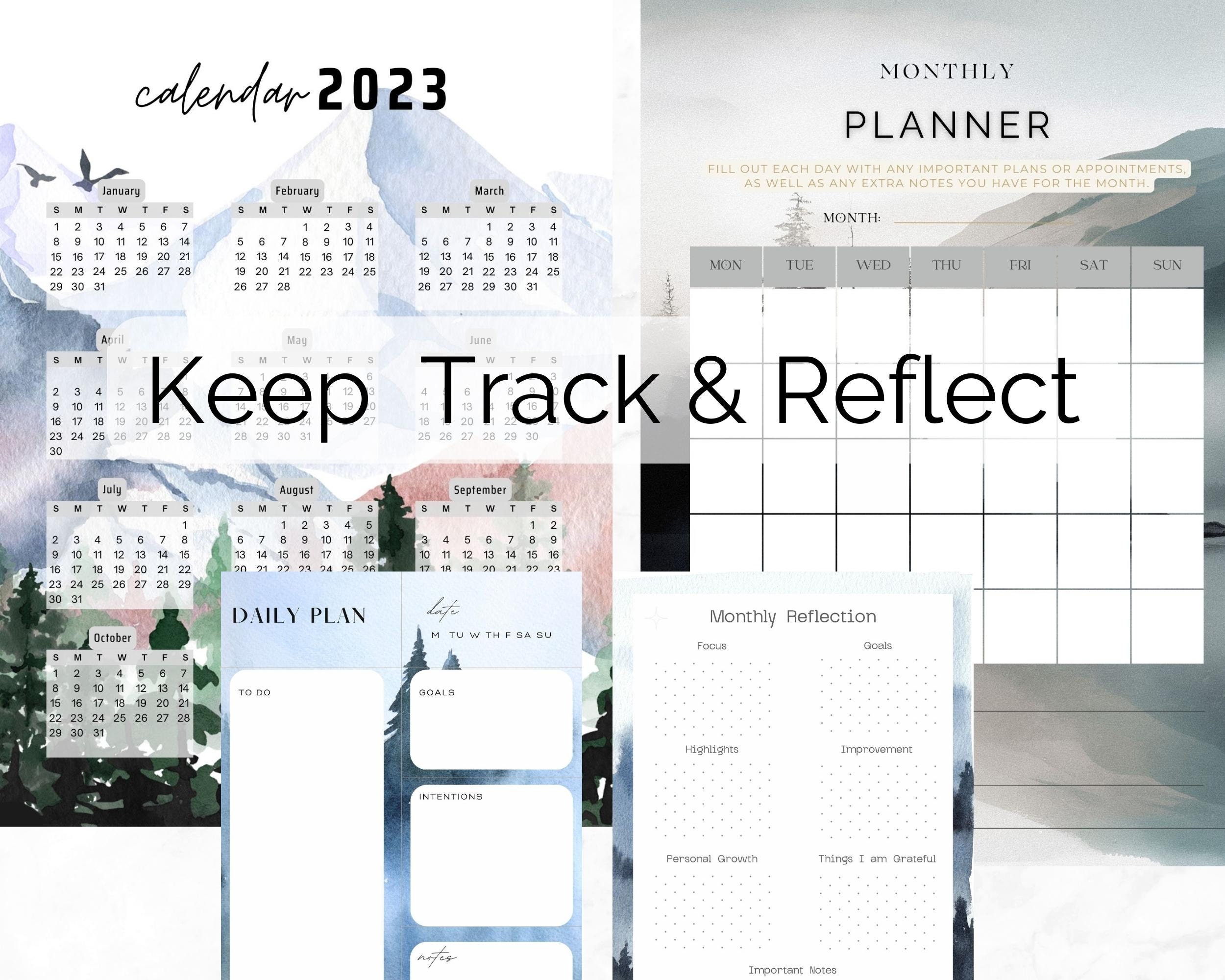 2023 Printable Planner: Digital Printable Planner With Artful ...