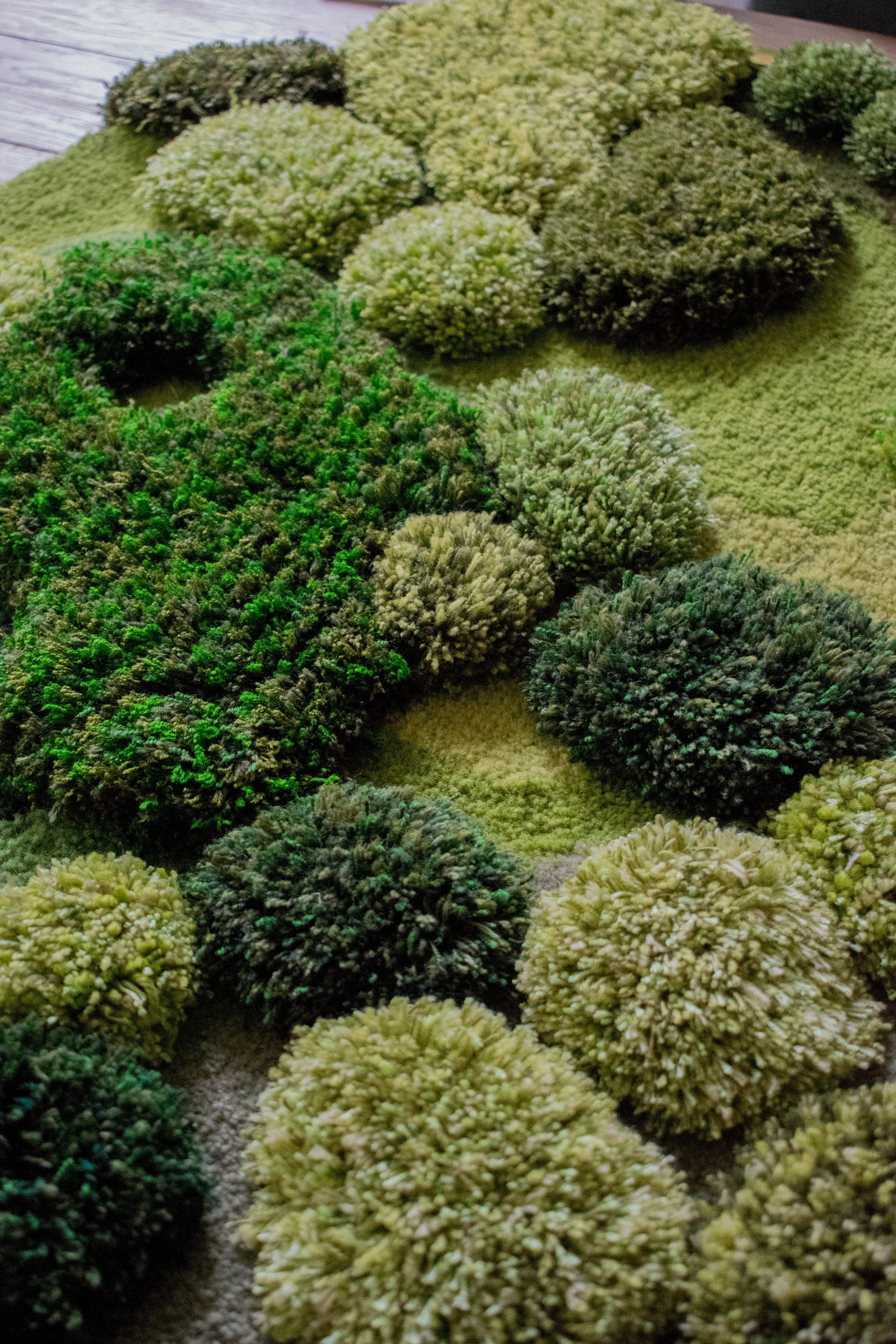 Large Round Moss Wall Hanging, 3D Home Decor, Landscape Tapestry ...