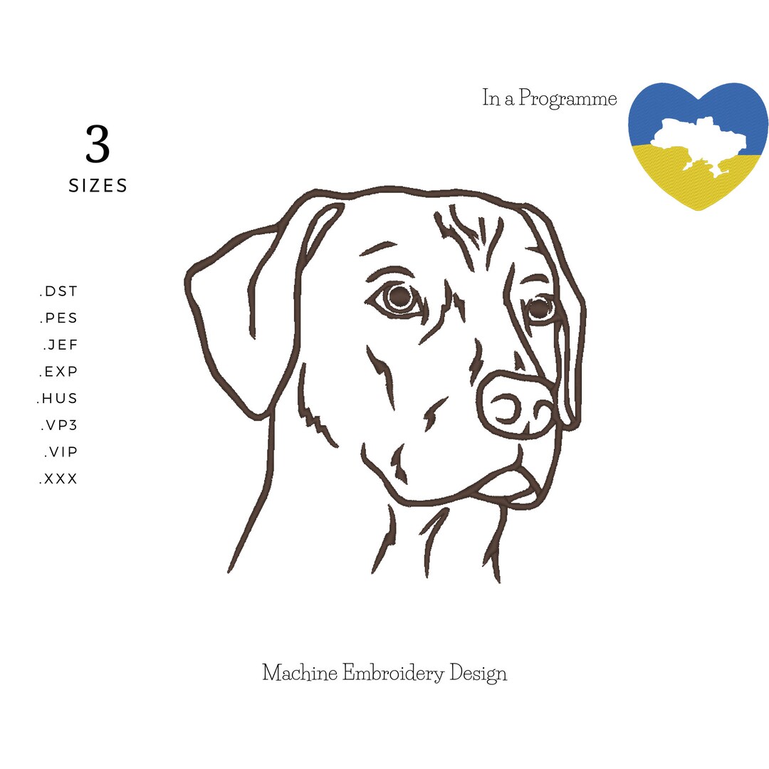 Rhodesian Ridgeback Embroidery Design African Lion Dog Embroidery ...