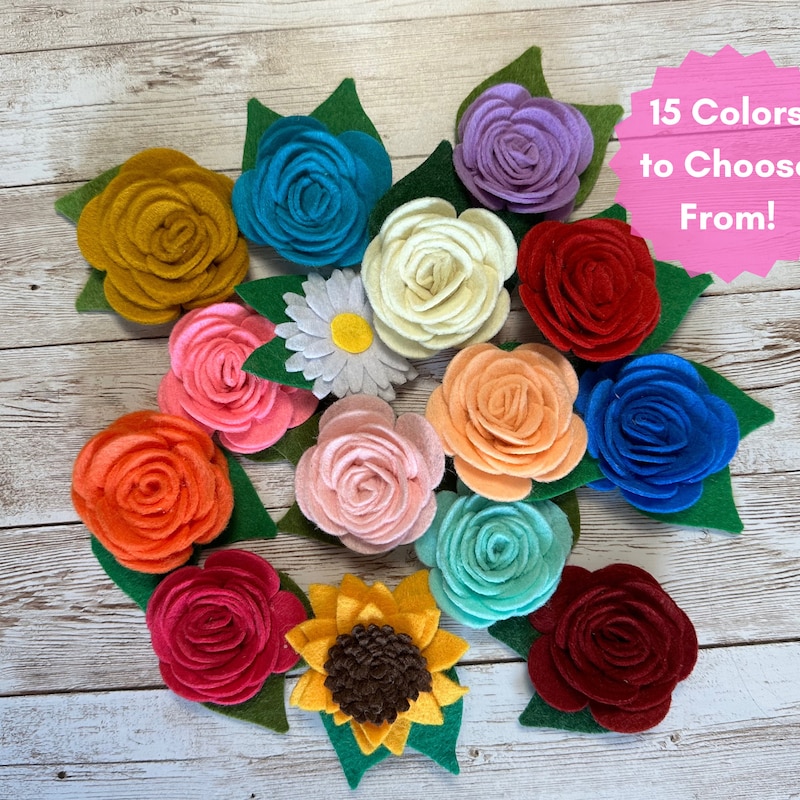 Felt Flowers Dog - Etsy