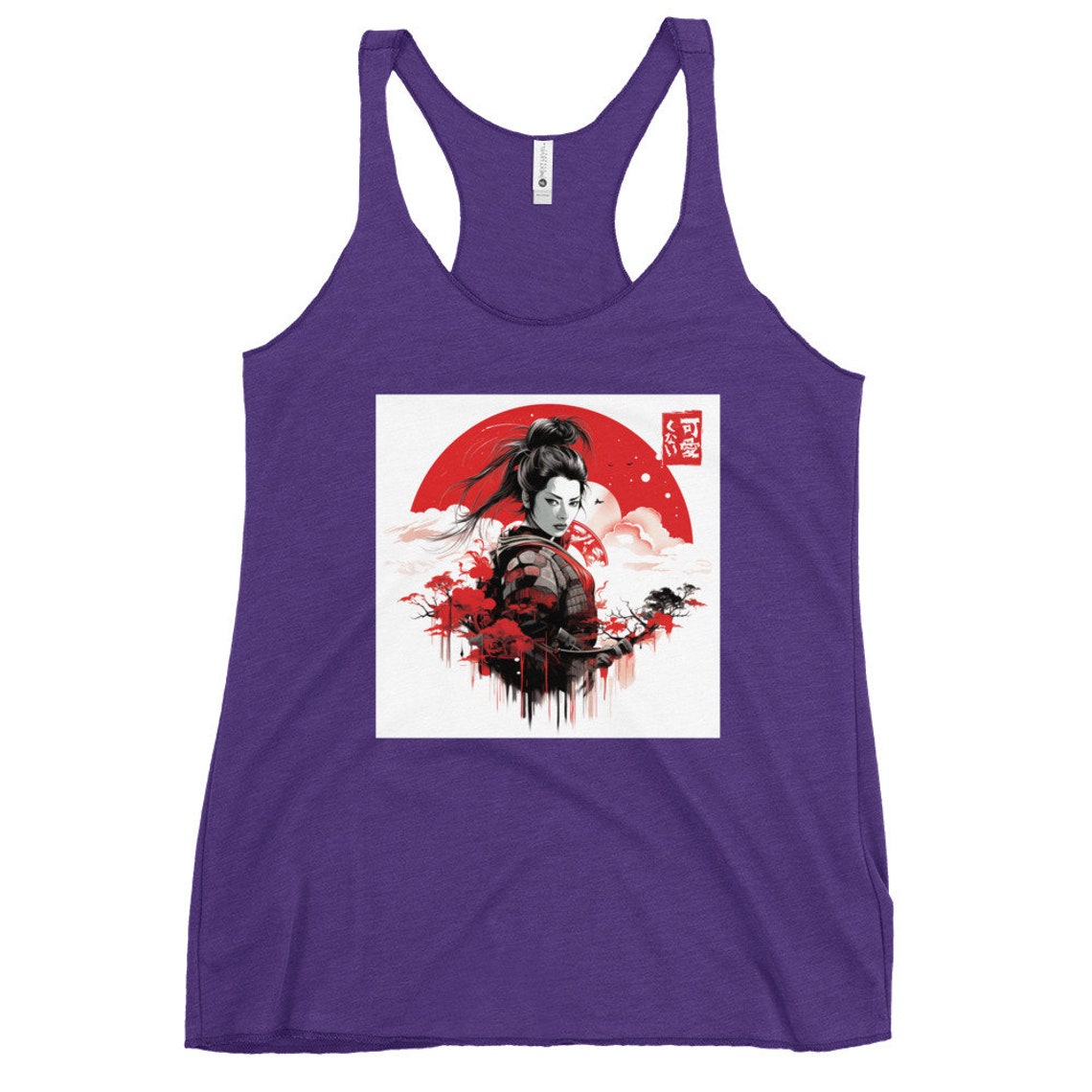 Japanese Flag Inspired Samurai Geisha Rising Sun Women's Workout ...