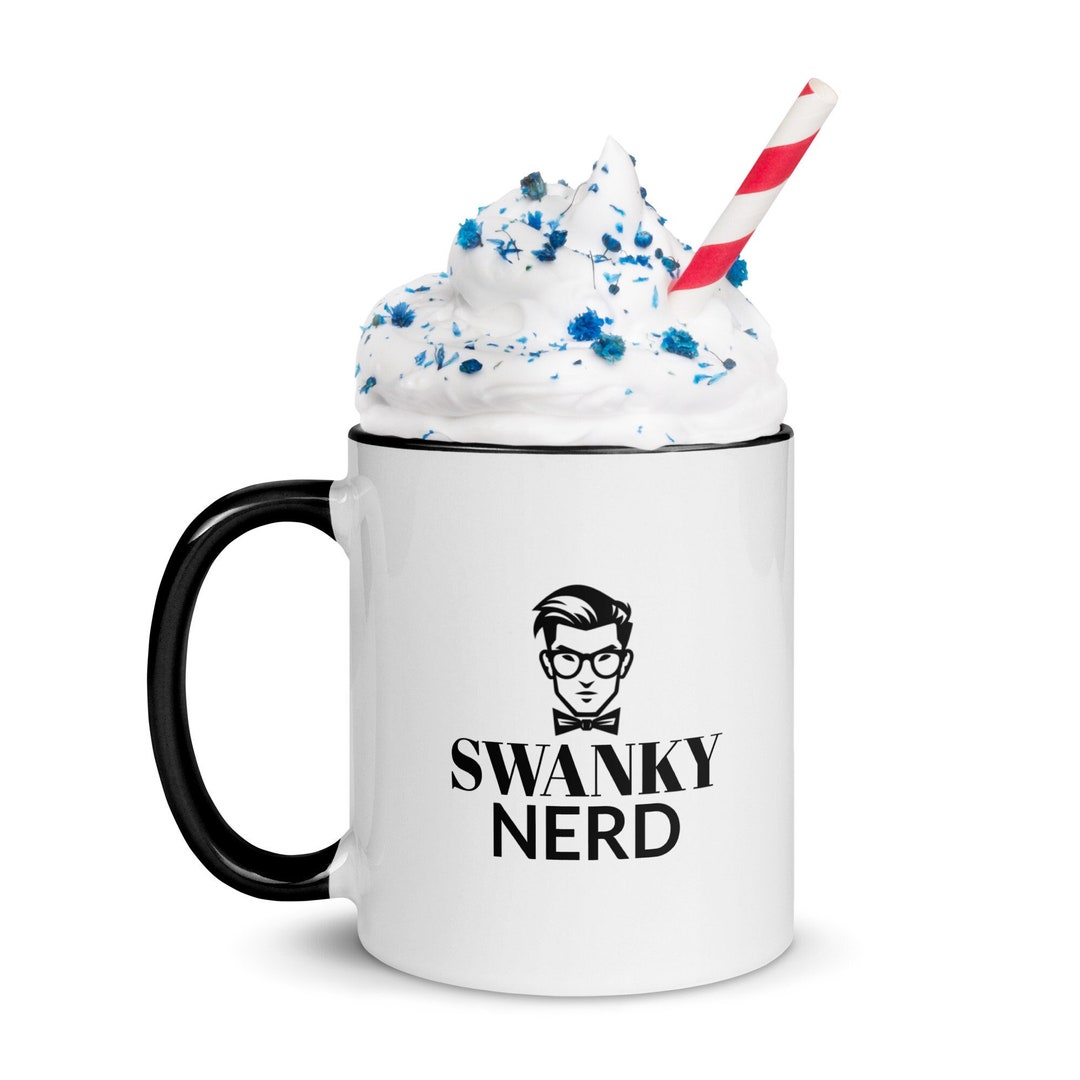 Swanky Nerd Mug With Color Inside, Bougie Computer Geek, Funny Cup for ...