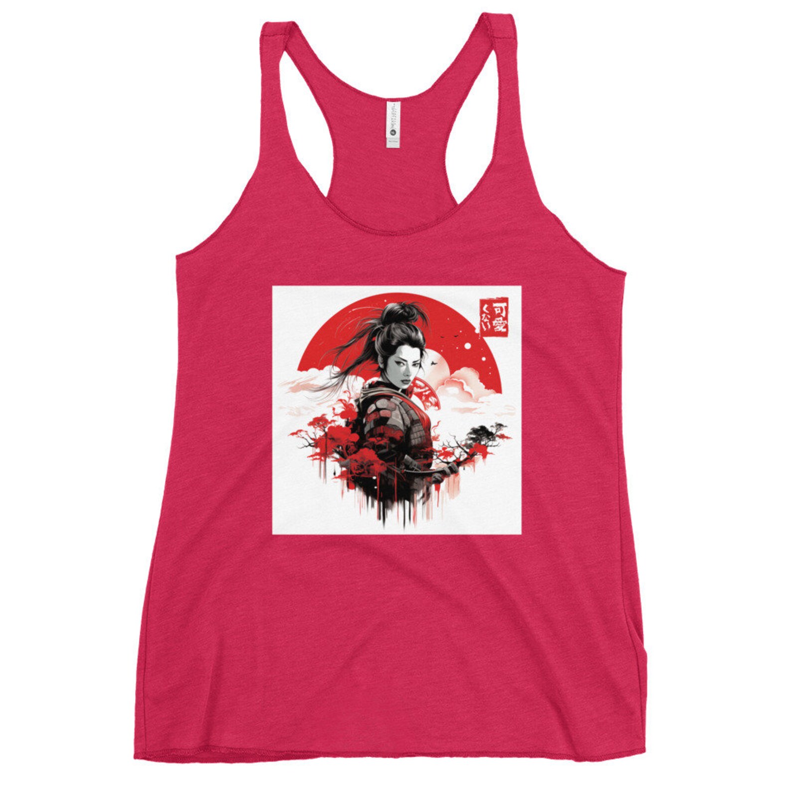 Japanese Flag Inspired Samurai Geisha Rising Sun Women's Workout ...