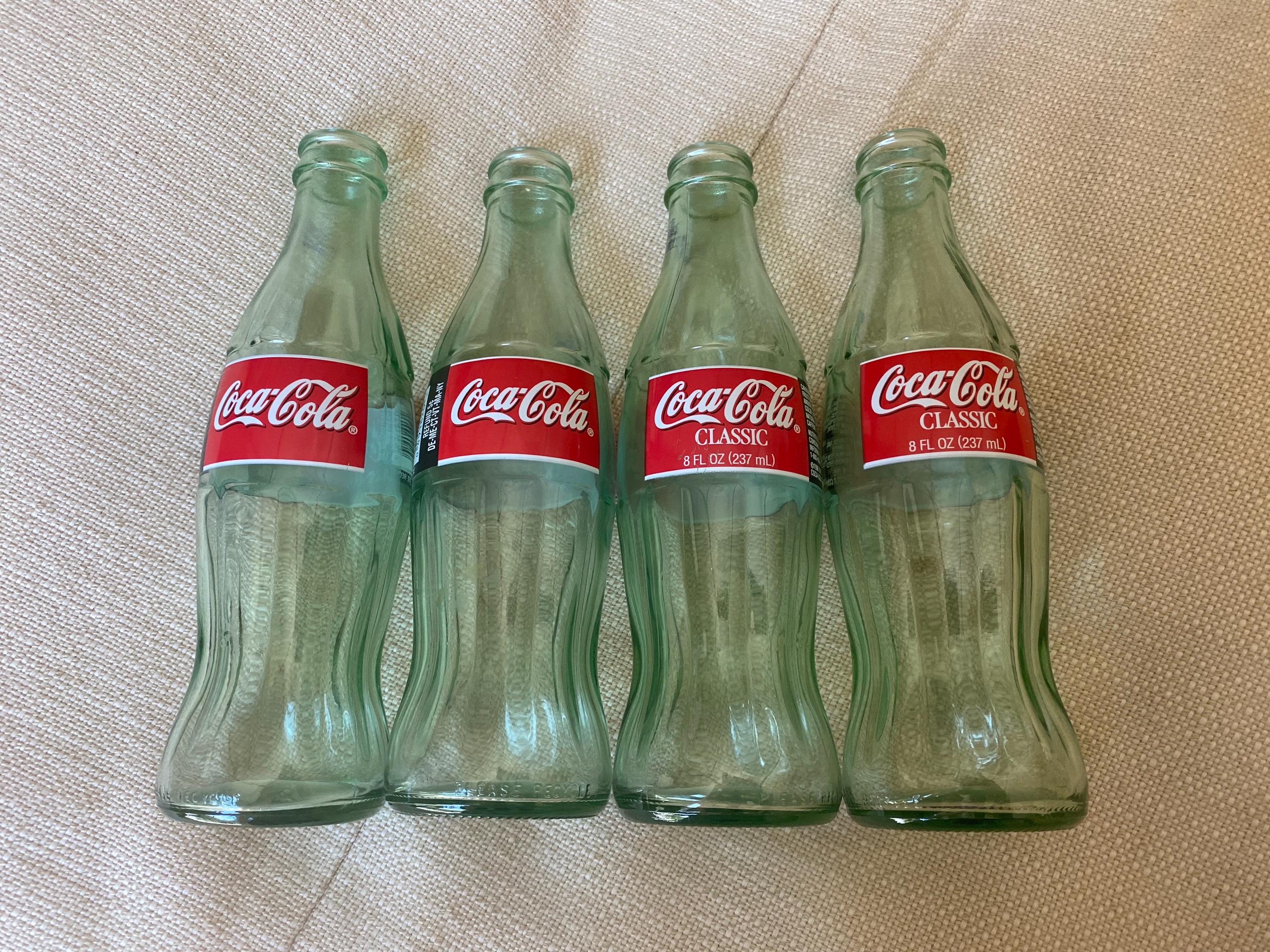 Coca-cola Classic Empty Bottles 1996 8 Oz. Lot of 4 - Etsy