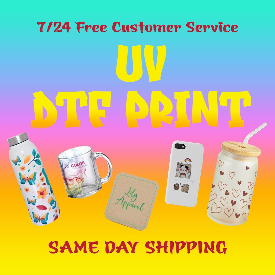 UV DTF Transfer, Cup Wrap UV Dtf, Uv Dtf Gang Sheet, Custom Stickers ...