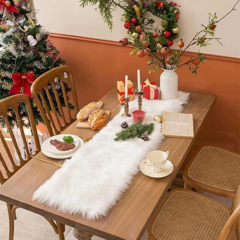 Faux Fur Table Runner - Etsy