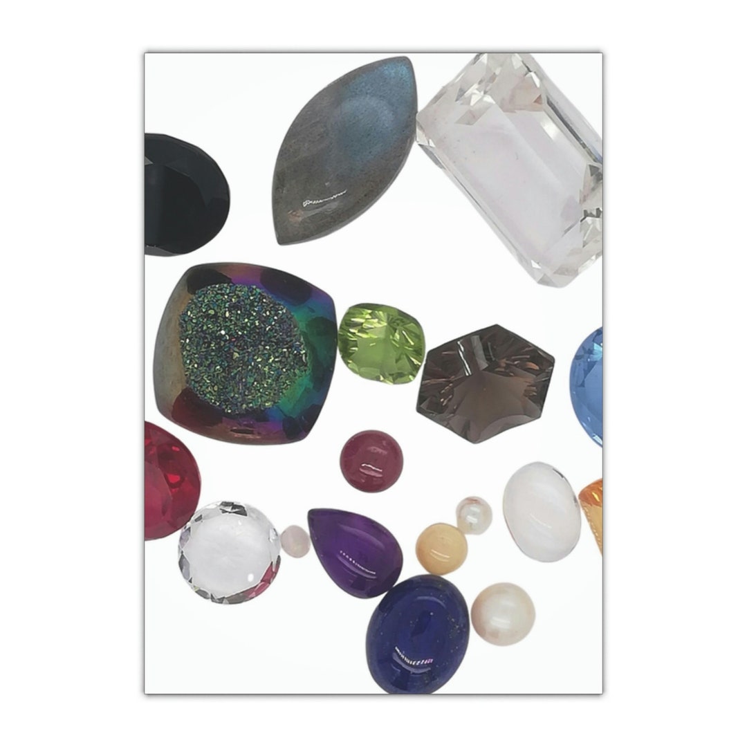 Gemstones Gift Wrapping Paper Sheets, 1pc, Gift Wrap, Cool Design Gift ...