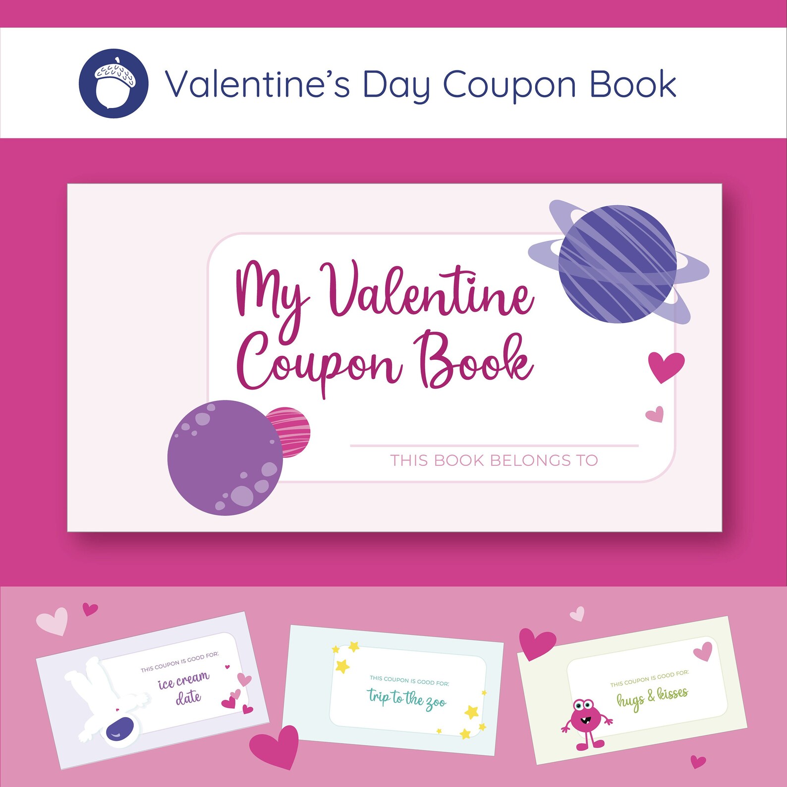 Valentine's Day Printable Coupon Book - Etsy
