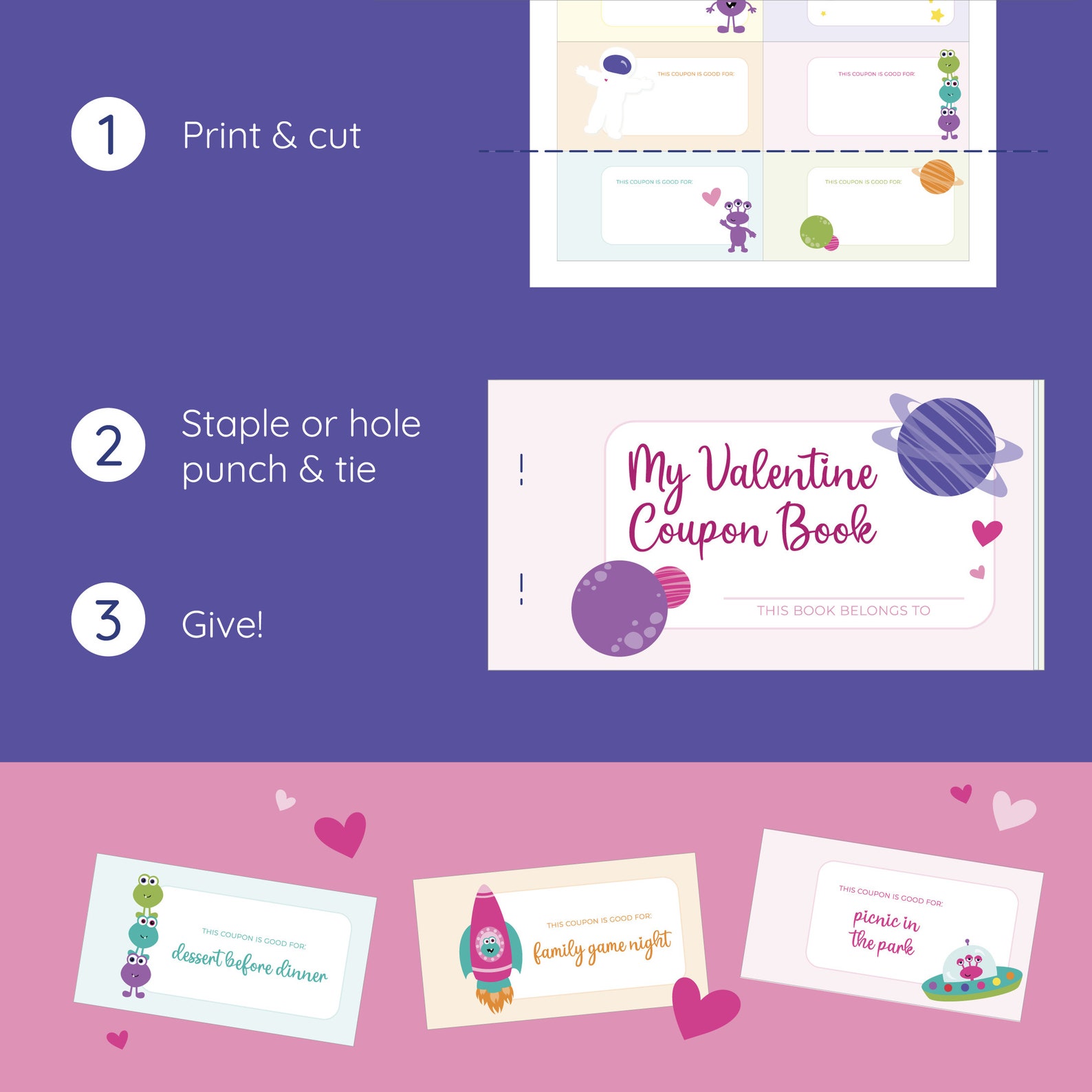 Valentine's Day Printable Coupon Book - Etsy