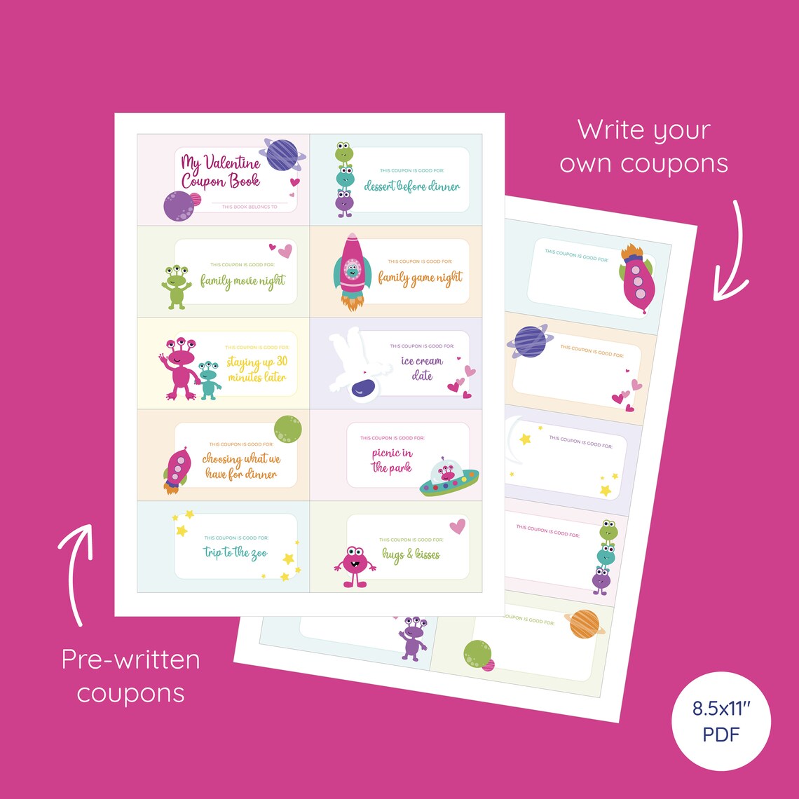 Valentine's Day Printable Coupon Book - Etsy
