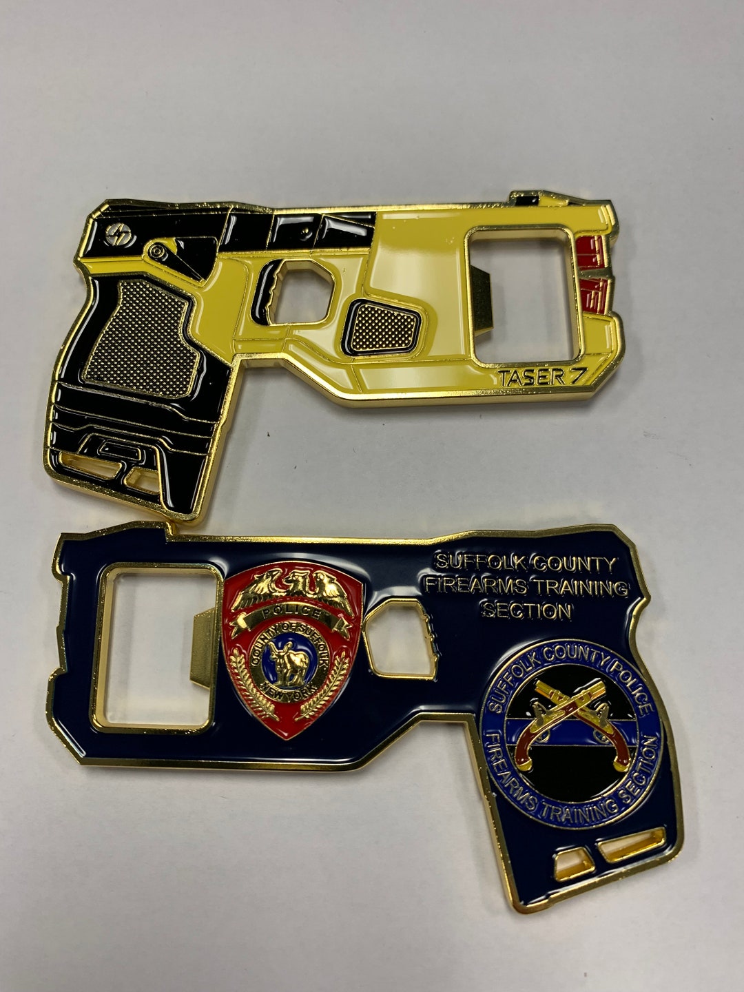 SUFFOLK COUNTY POLICE Dept Taser 7 Firearms Range T7 Bottle Opener ...