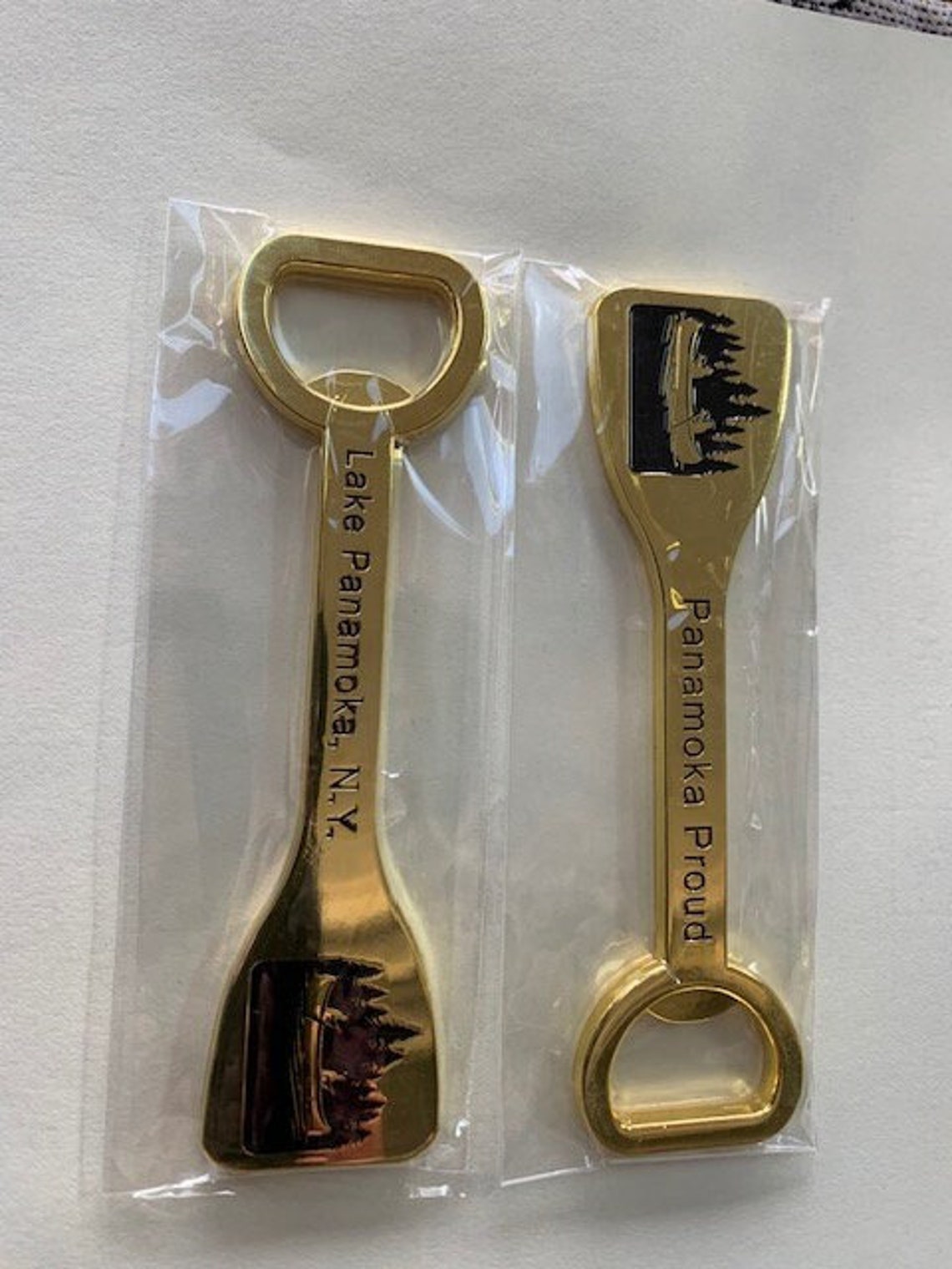 LAKE PANAMOKA PADDLE Shaped Bottle Opener Ridge New York Lake Life ...