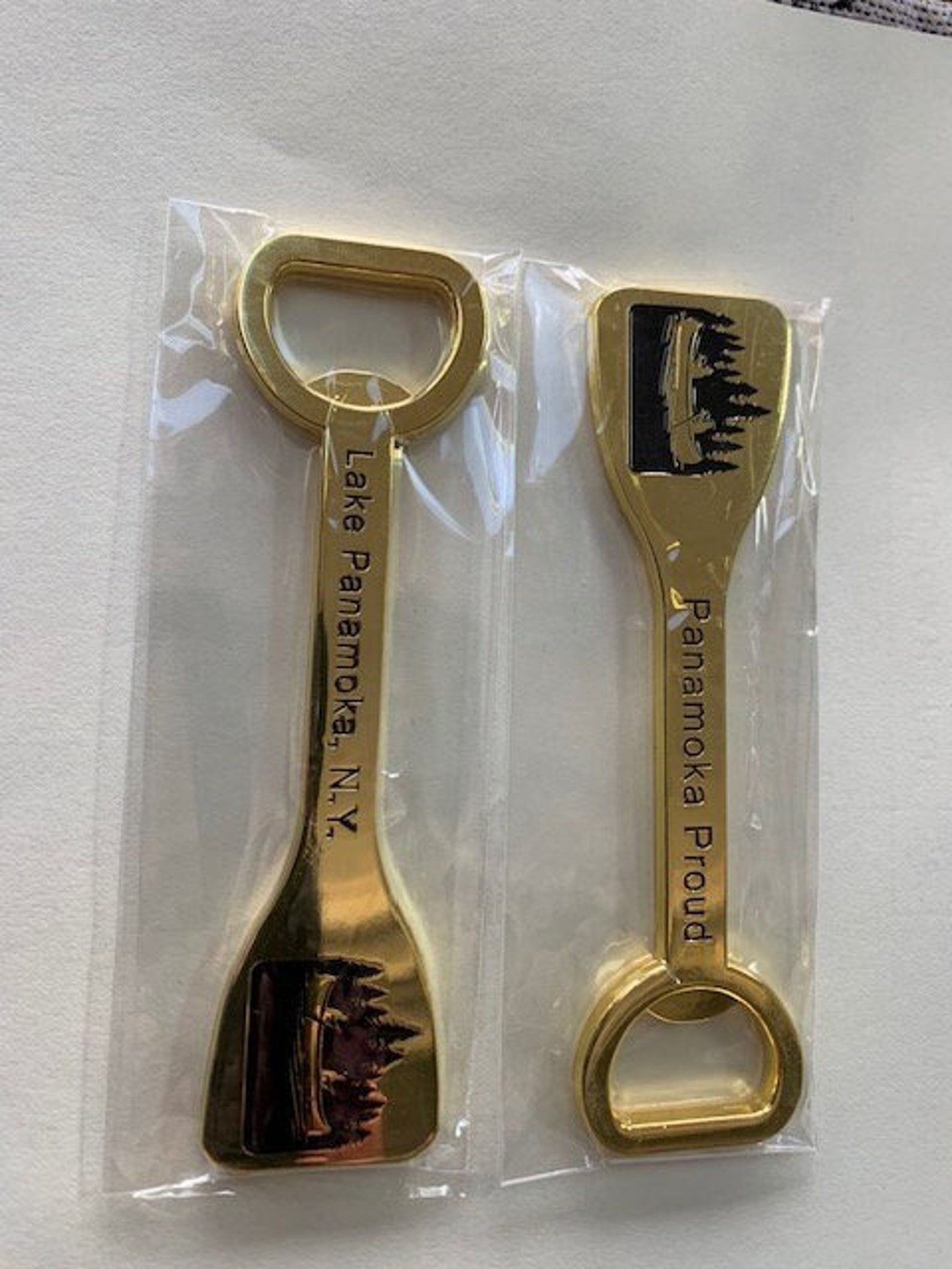 LAKE PANAMOKA PADDLE Shaped Bottle Opener Ridge New York Lake Life ...