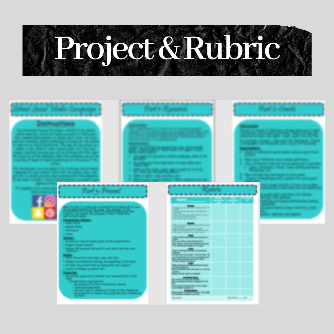 School Social Media Campaign Project - Etsy