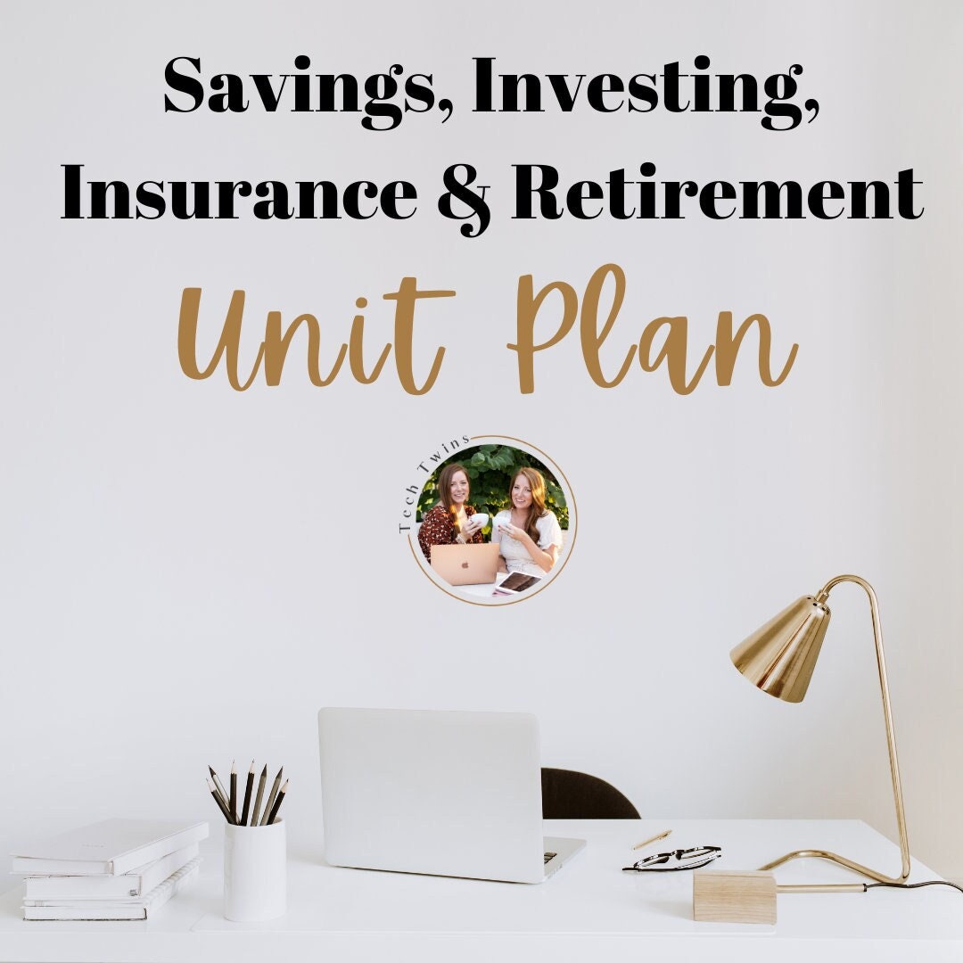 Savings, Investing, Insurance & Retirement Unit Plan - Etsy