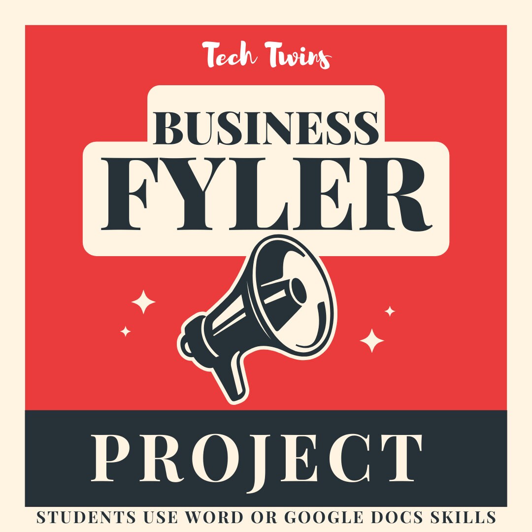 Business Flyer Project- Using Word or Google Docs - Etsy
