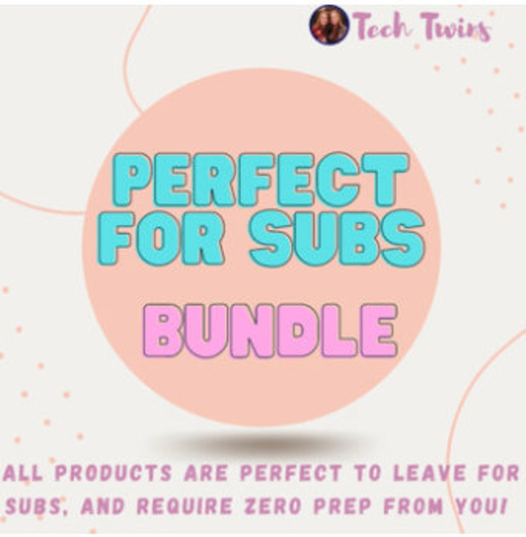 Perfect for Substitutes Bundle! - Etsy