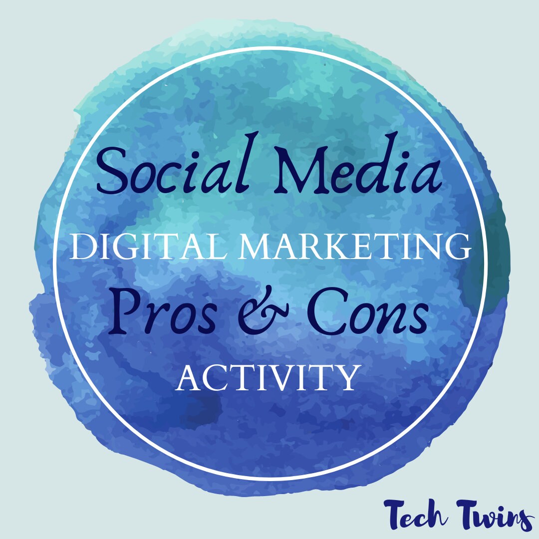 Social Media-digital Marketing Pros & Cons Activity - Etsy