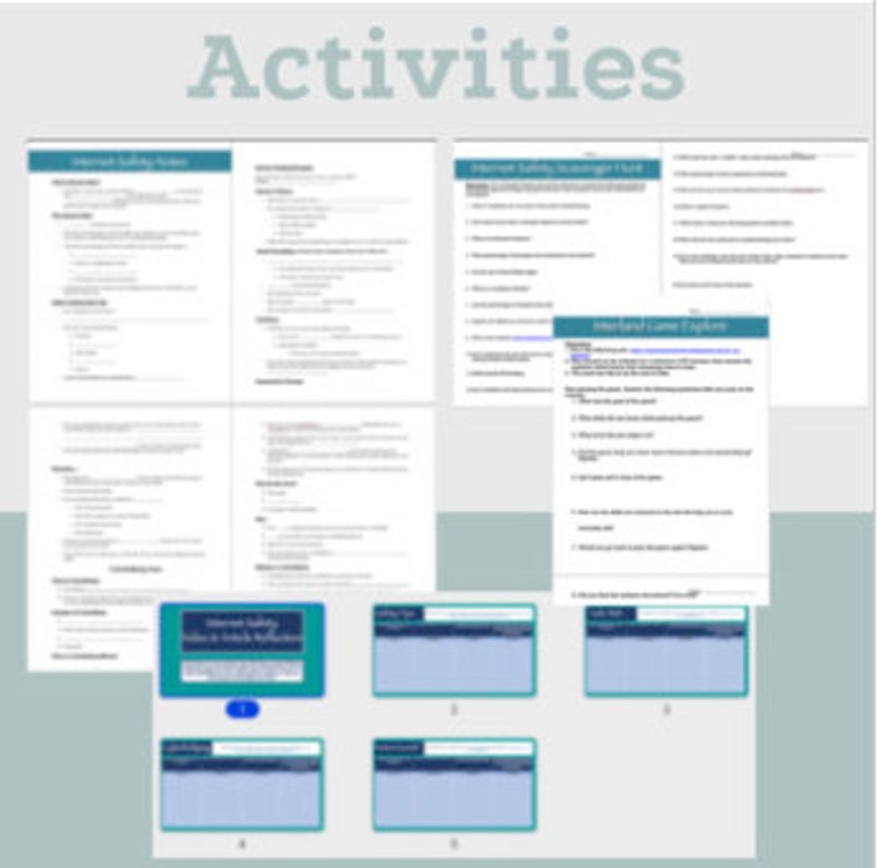 Internet Safety/ Cyberbullying Unit Plan- 2nd Edition - Etsy