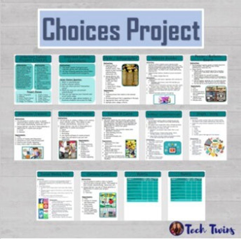 Internet Safety/ Cyberbullying Project Choices (choice Board) - Etsy