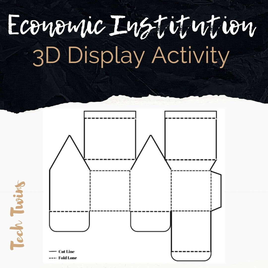 Economic Institution 3D Display Activity - Etsy