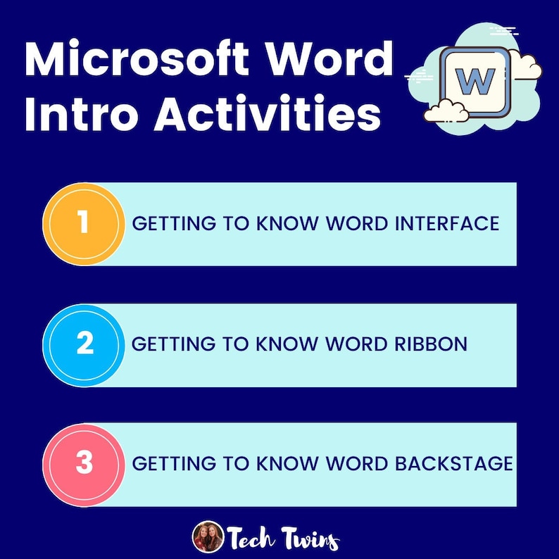 Microsoft Word Intro Activities - Etsy