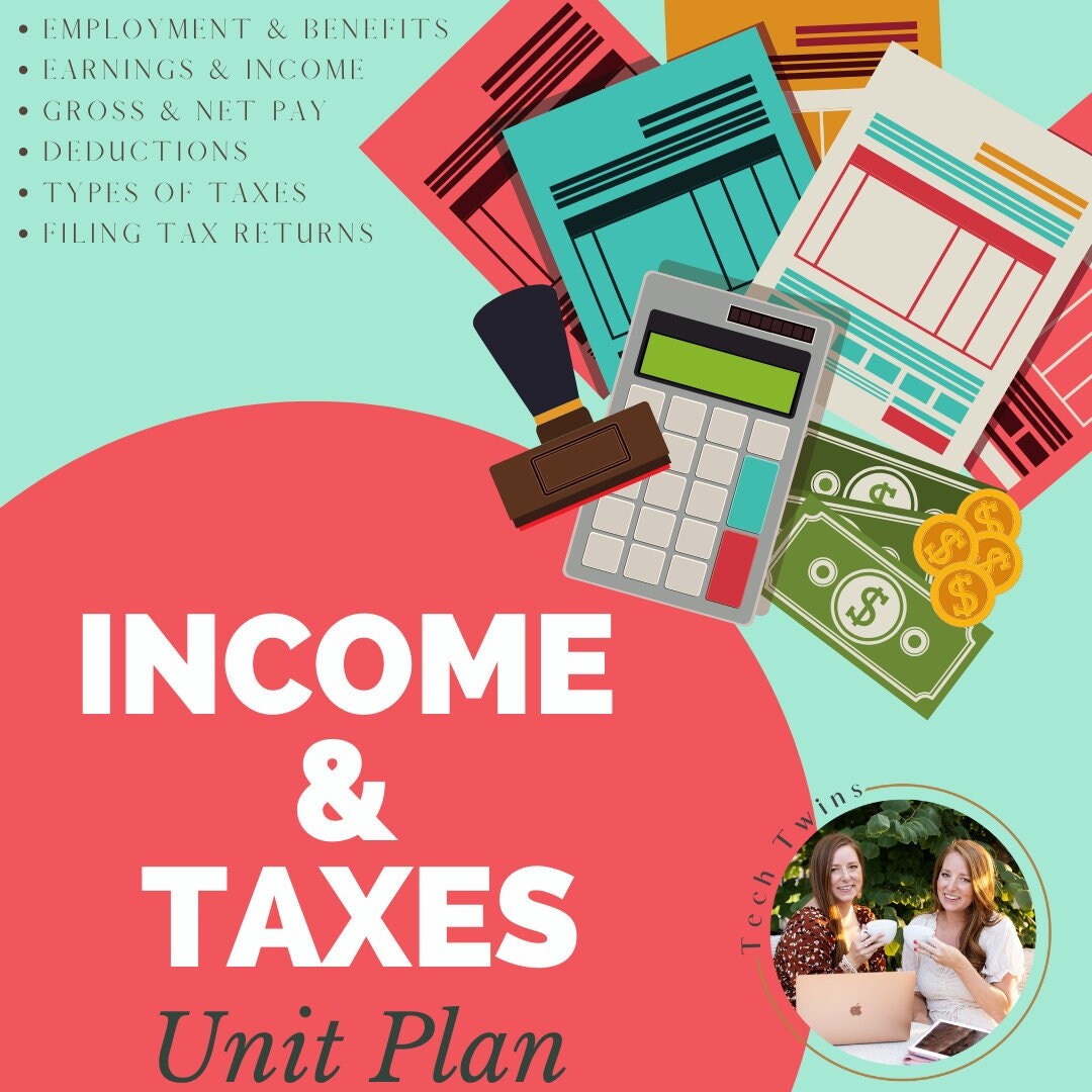 Income & Taxes Unit Plan - Etsy