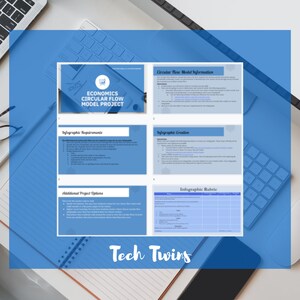 Economics Circular Flow Model Infographic Project & Rubric - Etsy