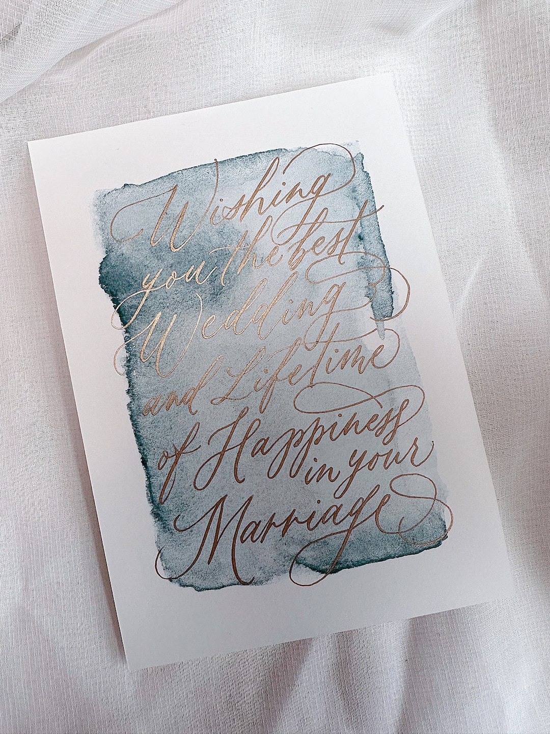 Custom Calligraphy Card, Congratulations Card, Affection Card ...