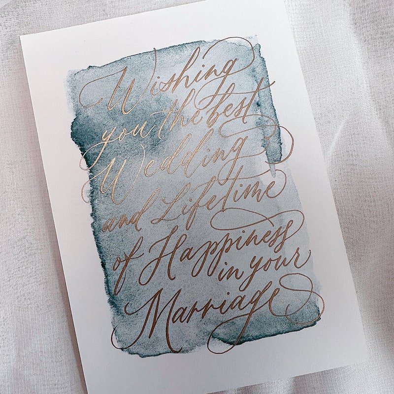 Calligraphy Cards - Etsy
