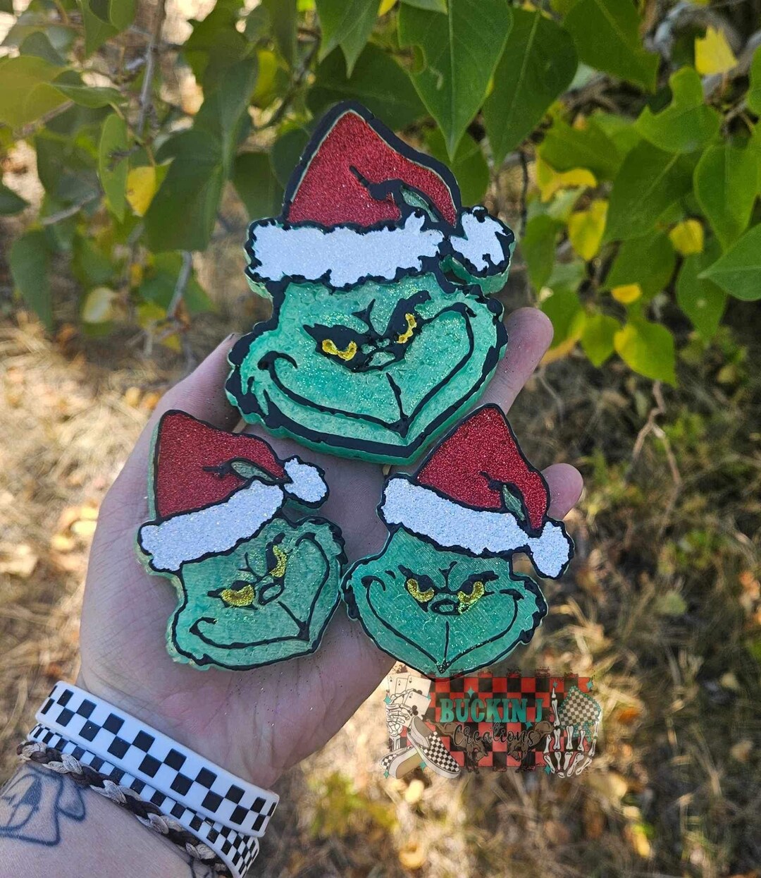 Christmas Monster Freshie Set Christmas Freshie Vent Clip Flower Car ...