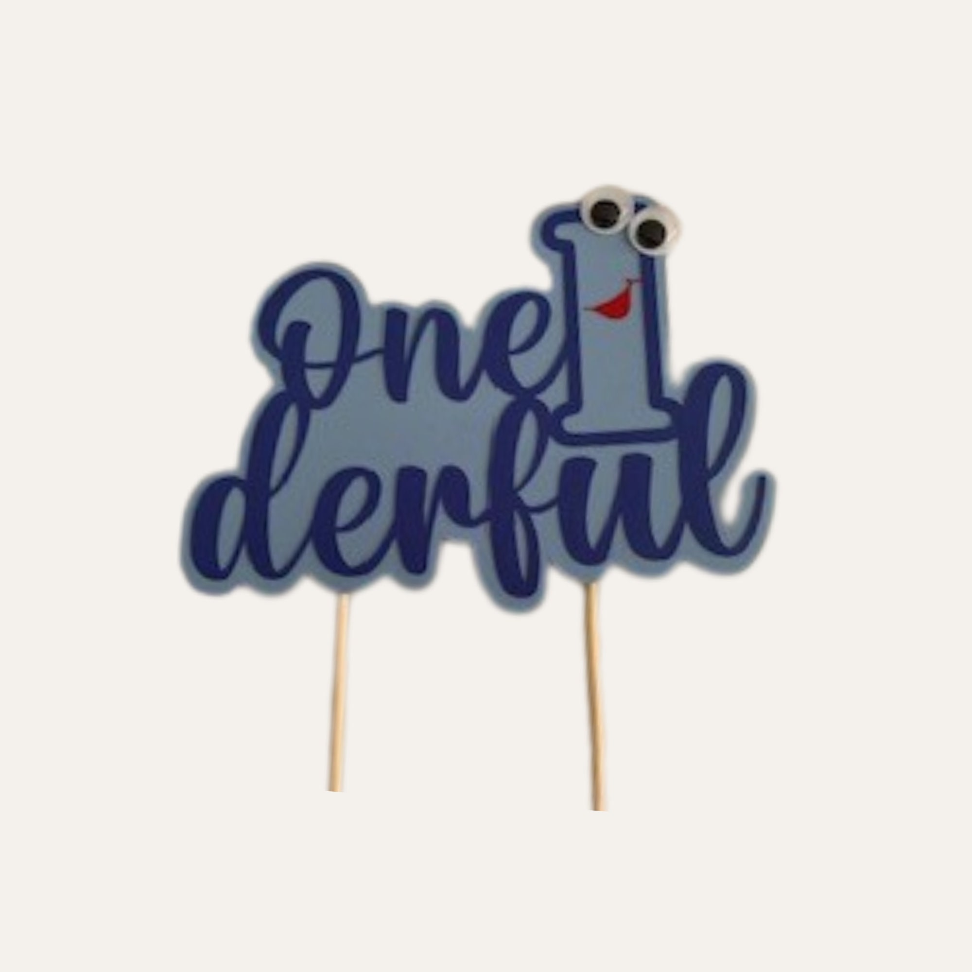 Onederful Cake Topper With Googly Eyes / Onederful First Birthday/ 1st ...