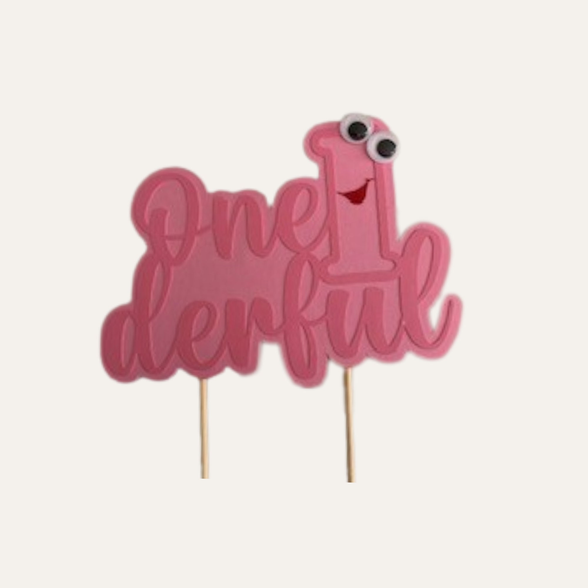 Onederful Cake Topper With Googly Eyes / Onederful First Birthday/ 1st ...