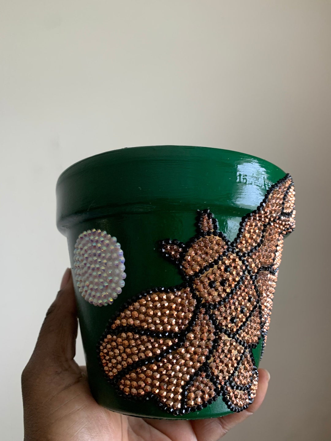 Rhinestone Moth Planter Bedazzled Plant Pot - Etsy